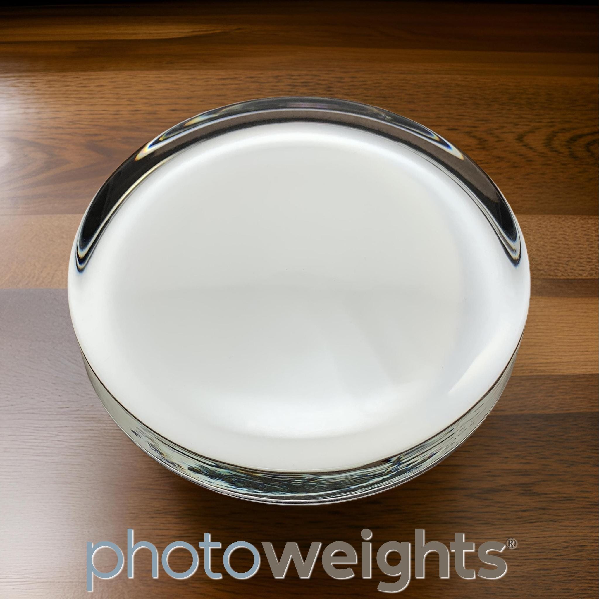 Large Round Paperweight Frame | Glass Paperweights Designed to Display ...