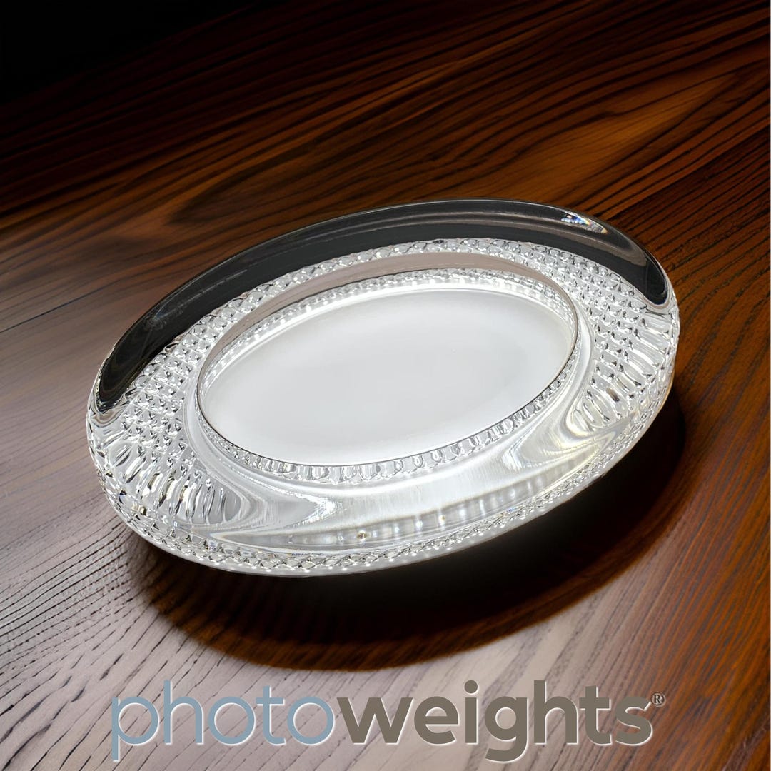 Elegant Oval, Glass Paperweight Kit | Frame Photos, Artwork, Crafts ...
