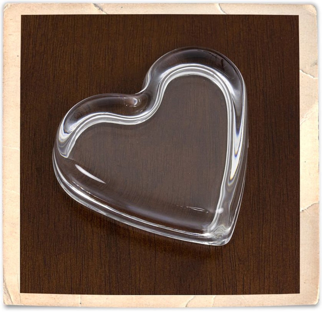 Heart, Glass Paperweight Kit | Frame Photos, Artwork, Crafts & More - Etsy