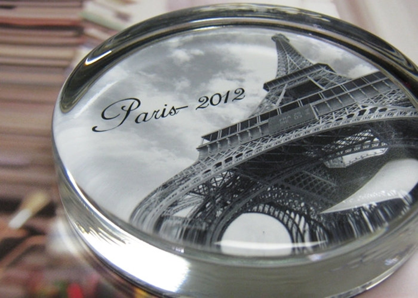 Large Round Paperweight Frame Glass Paperweights Designed to Display ...