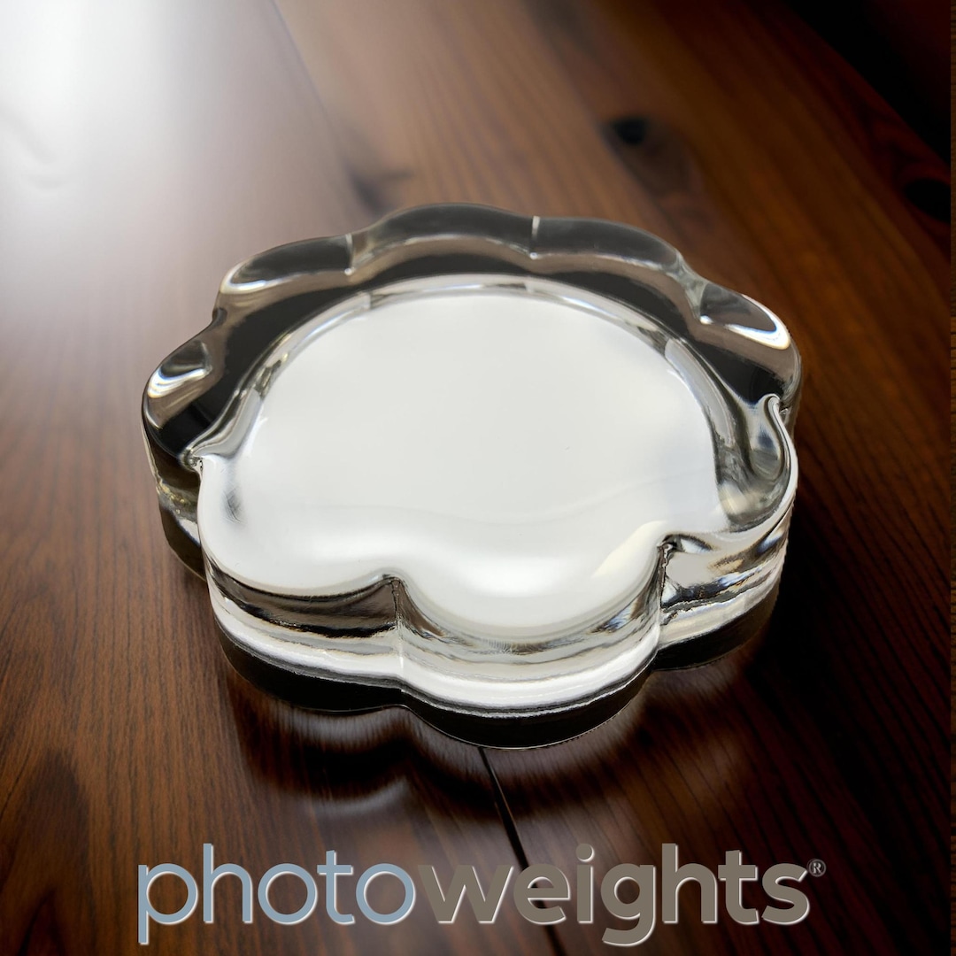 Scalloped, Glass Paperweight Kit | Frame Photos, Artwork, Crafts & More ...