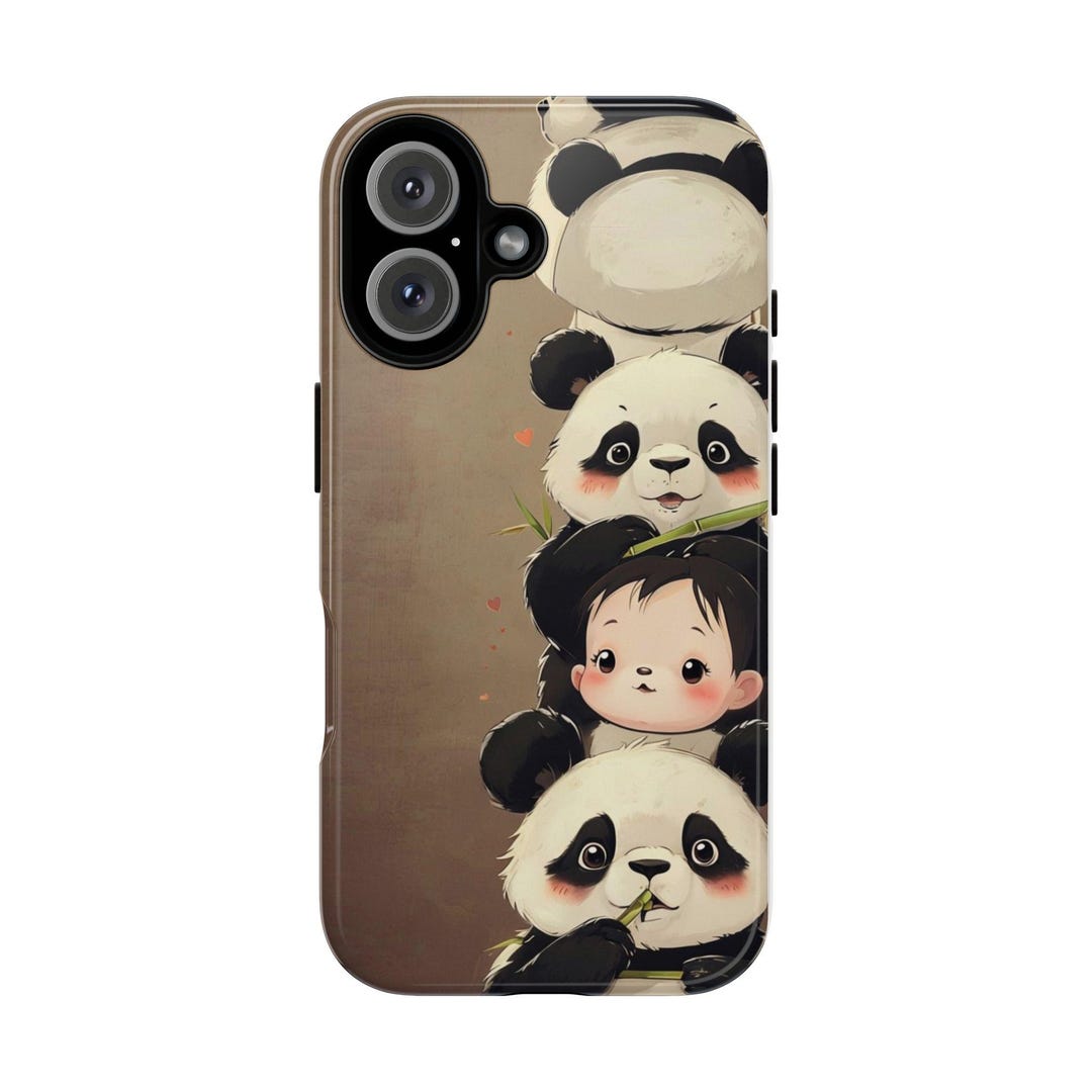 Cute Panda Phone Case, Tough Phone Cover, Kids Gift, Animal Lover Case ...