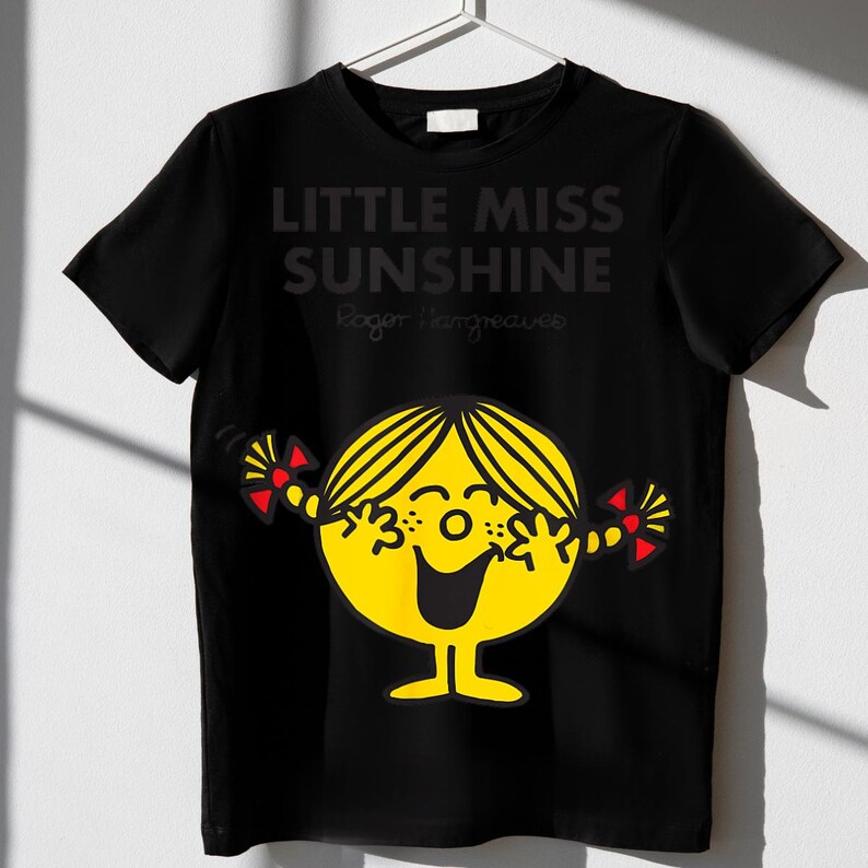 Little Miss Sunshine Svg Png Jpg, Mr. Men Svg, Cute Retro Girl Shirt ...
