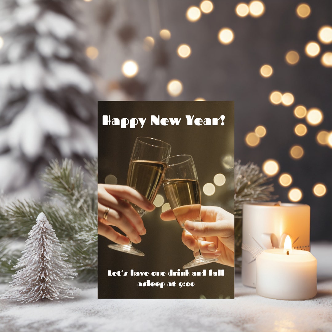 Funny New Year Card - Funny Card for Friend - Etsy