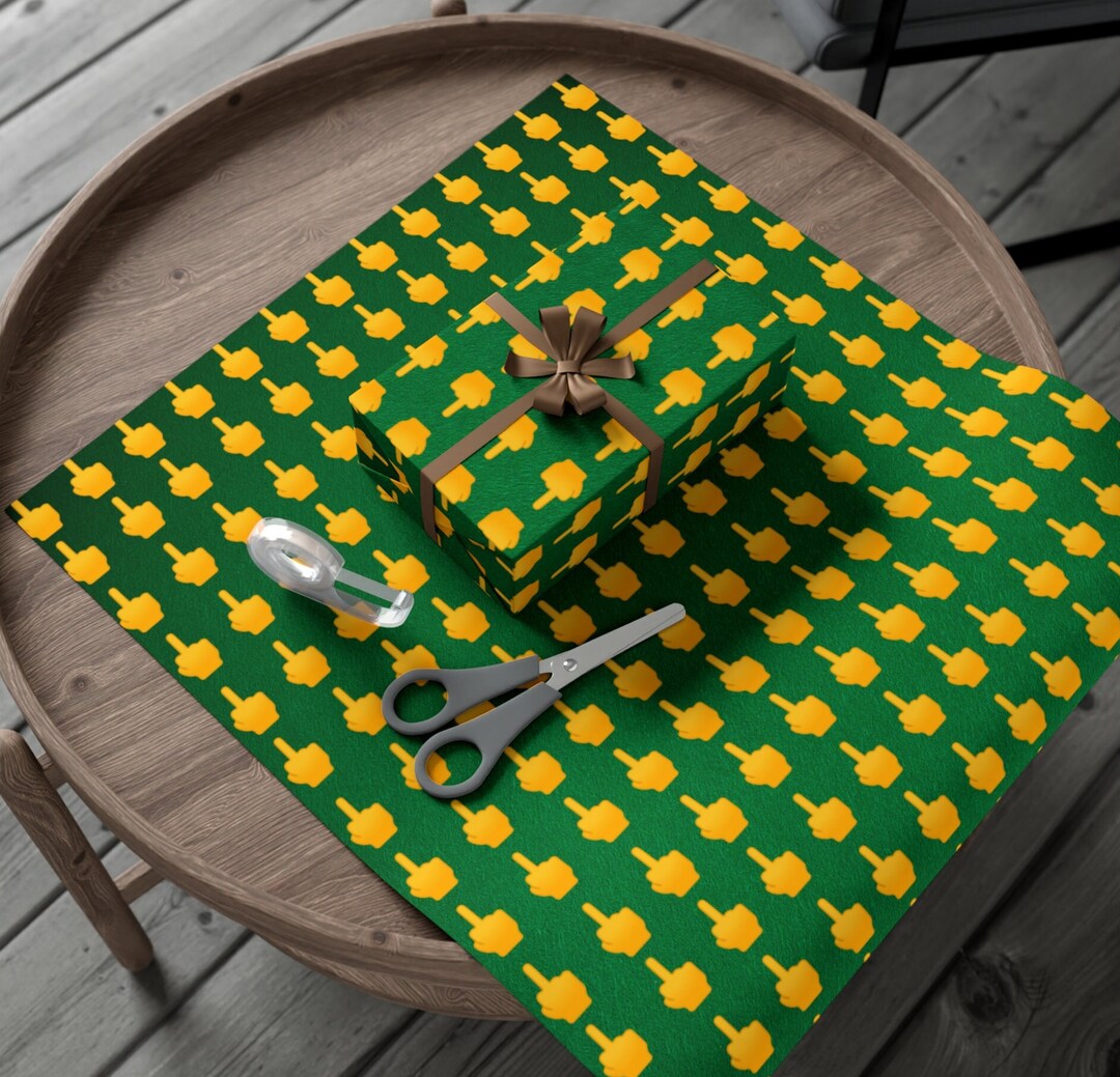 Middle Finger Gift Wrap - Funny Gift Wrap - Etsy