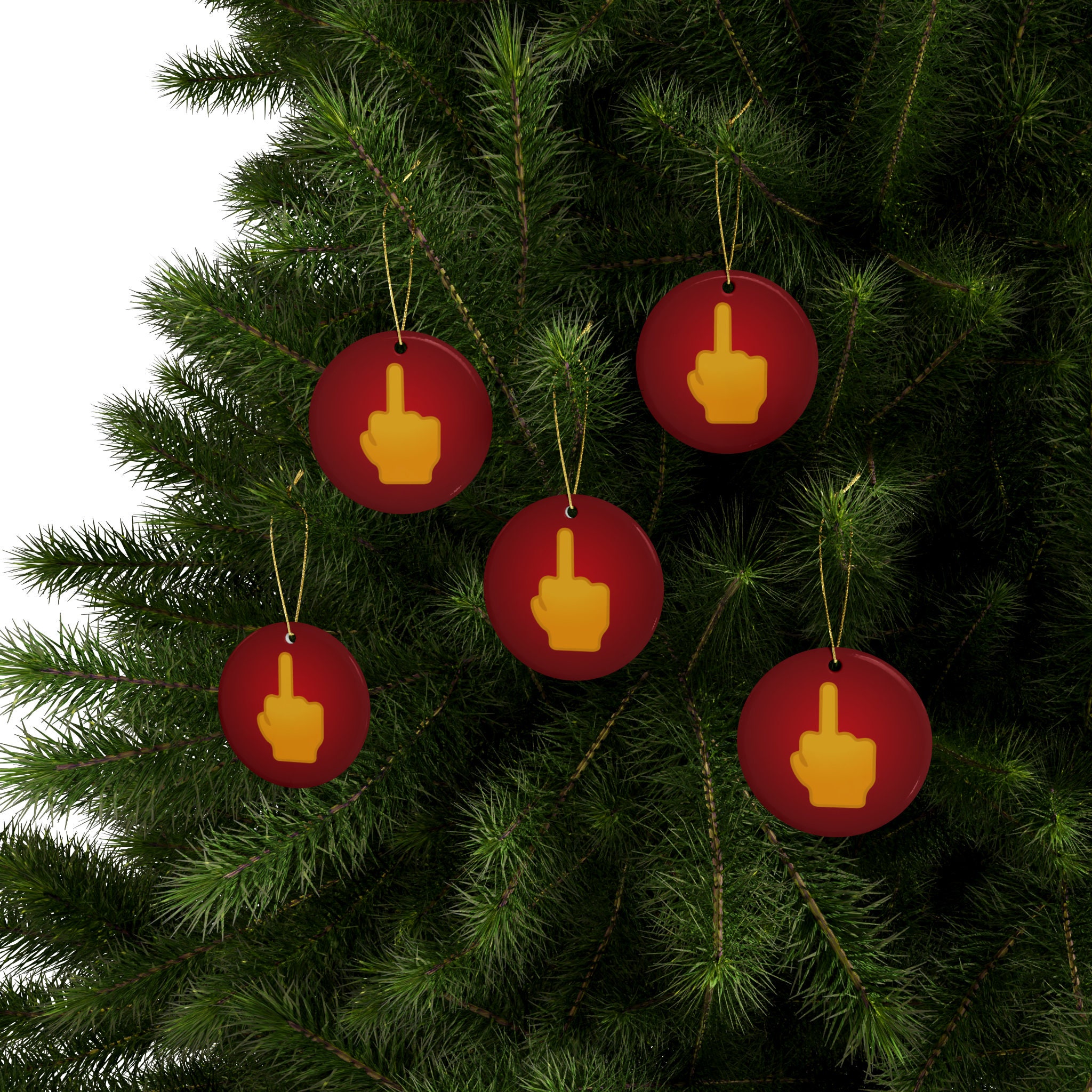 Middle Finger Ornament - Funny Christmas Ornament - - Etsy