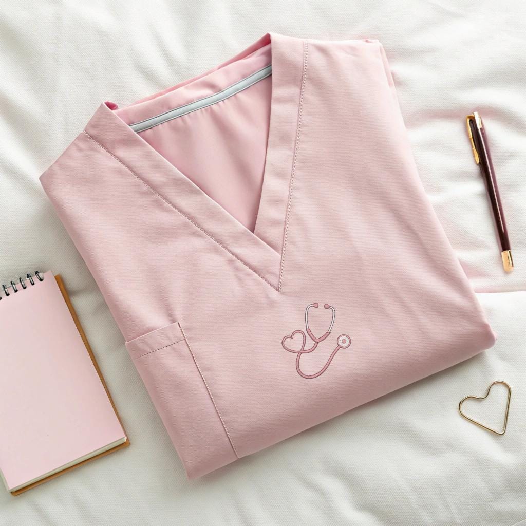 Heartbeat Stethoscope Embroidery Design, 4 Sizes, Digital Download ...