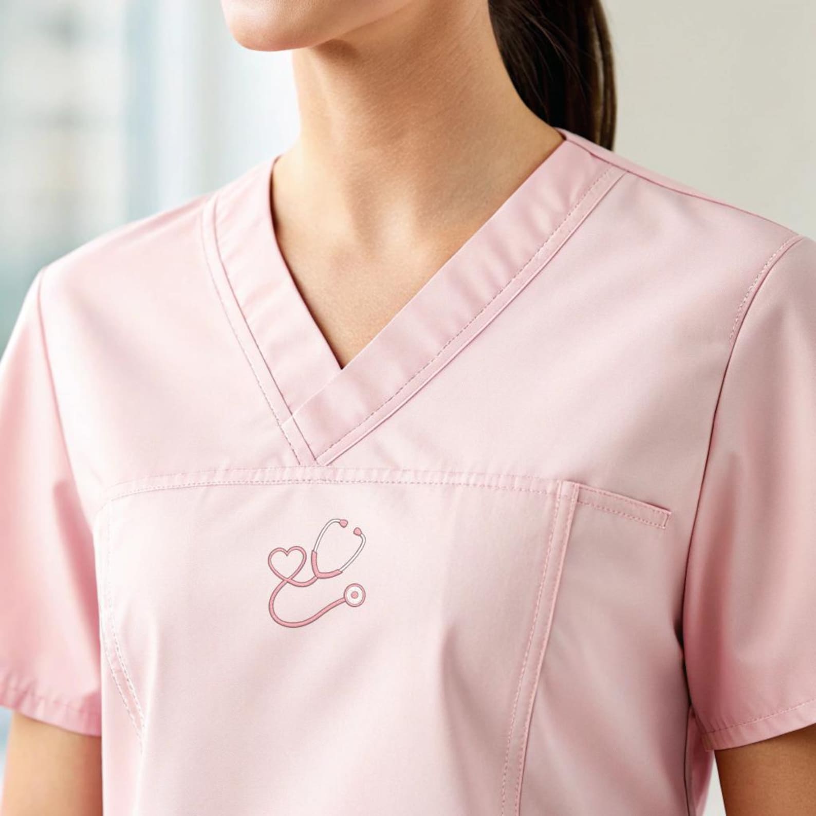 Heartbeat Stethoscope Embroidery Design, 4 Sizes, Digital Download ...