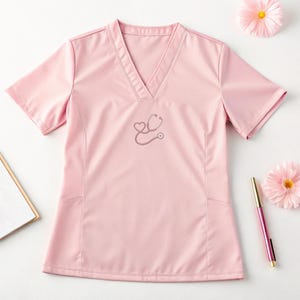 Heartbeat Stethoscope Embroidery Design, 4 Sizes, Digital Download ...