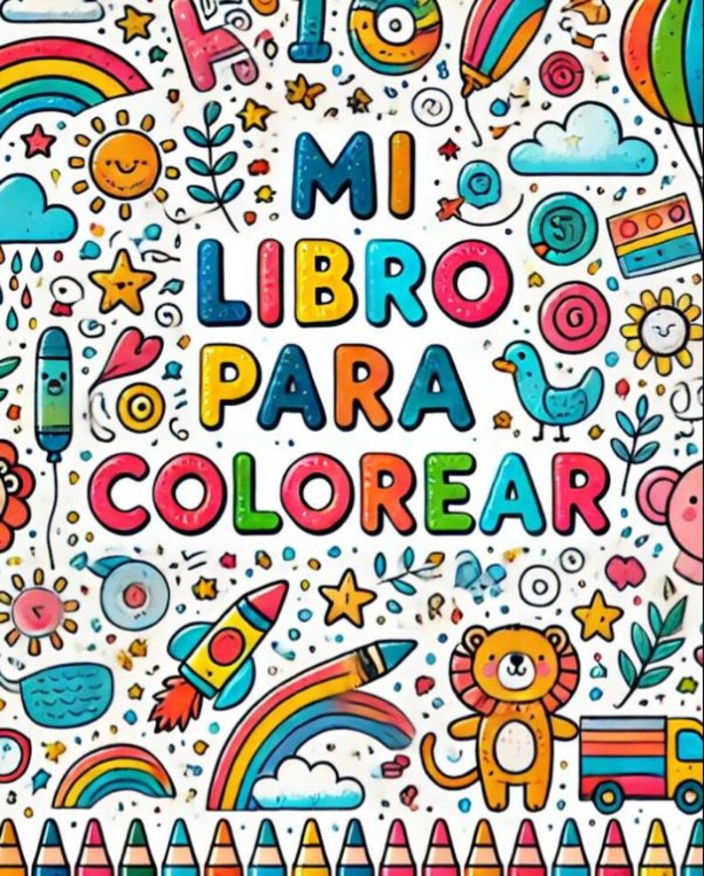 Colouring Book for Children in Spanish. Learn to Count in Spanish for ...