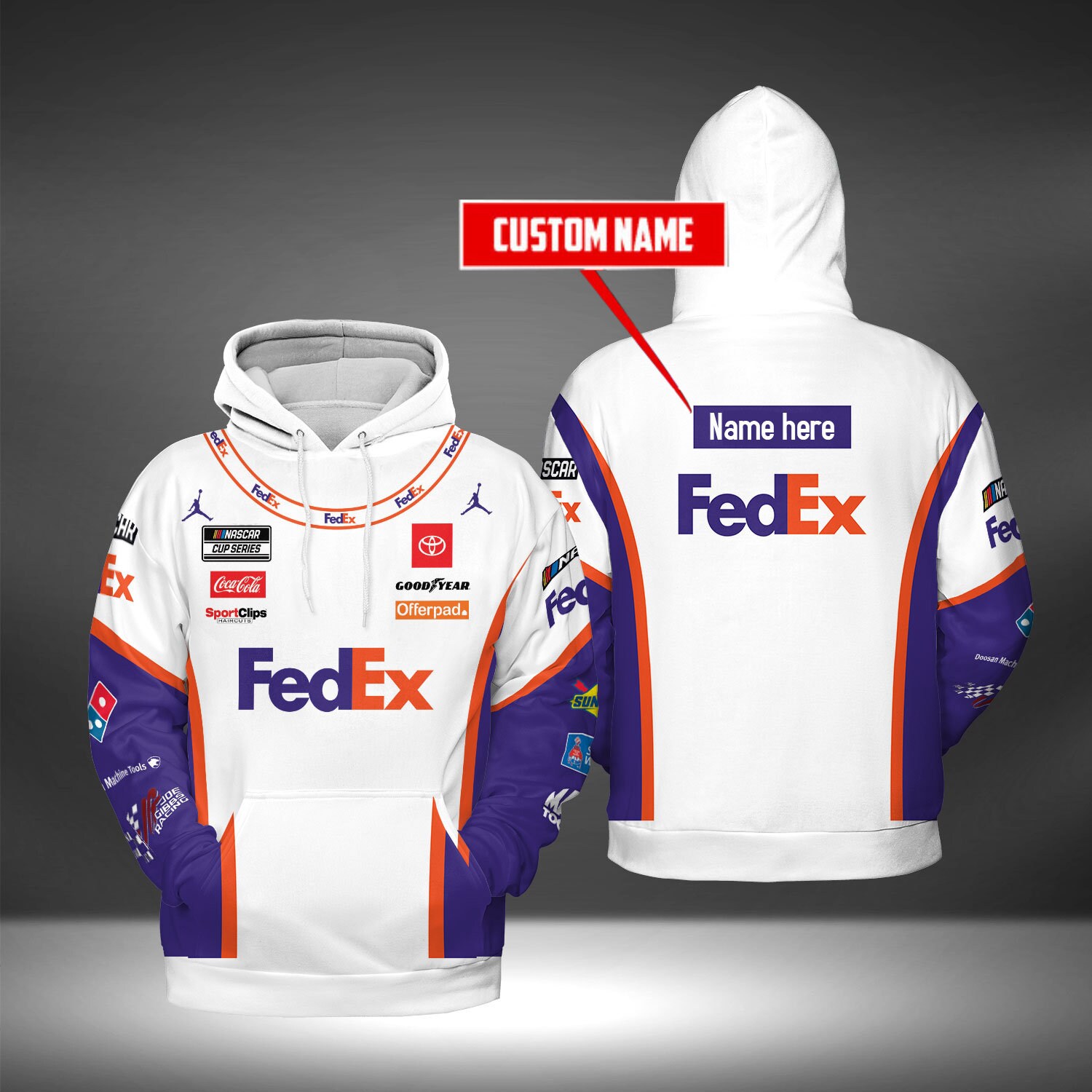 Fedex Kevin Hoodie 3d Ice