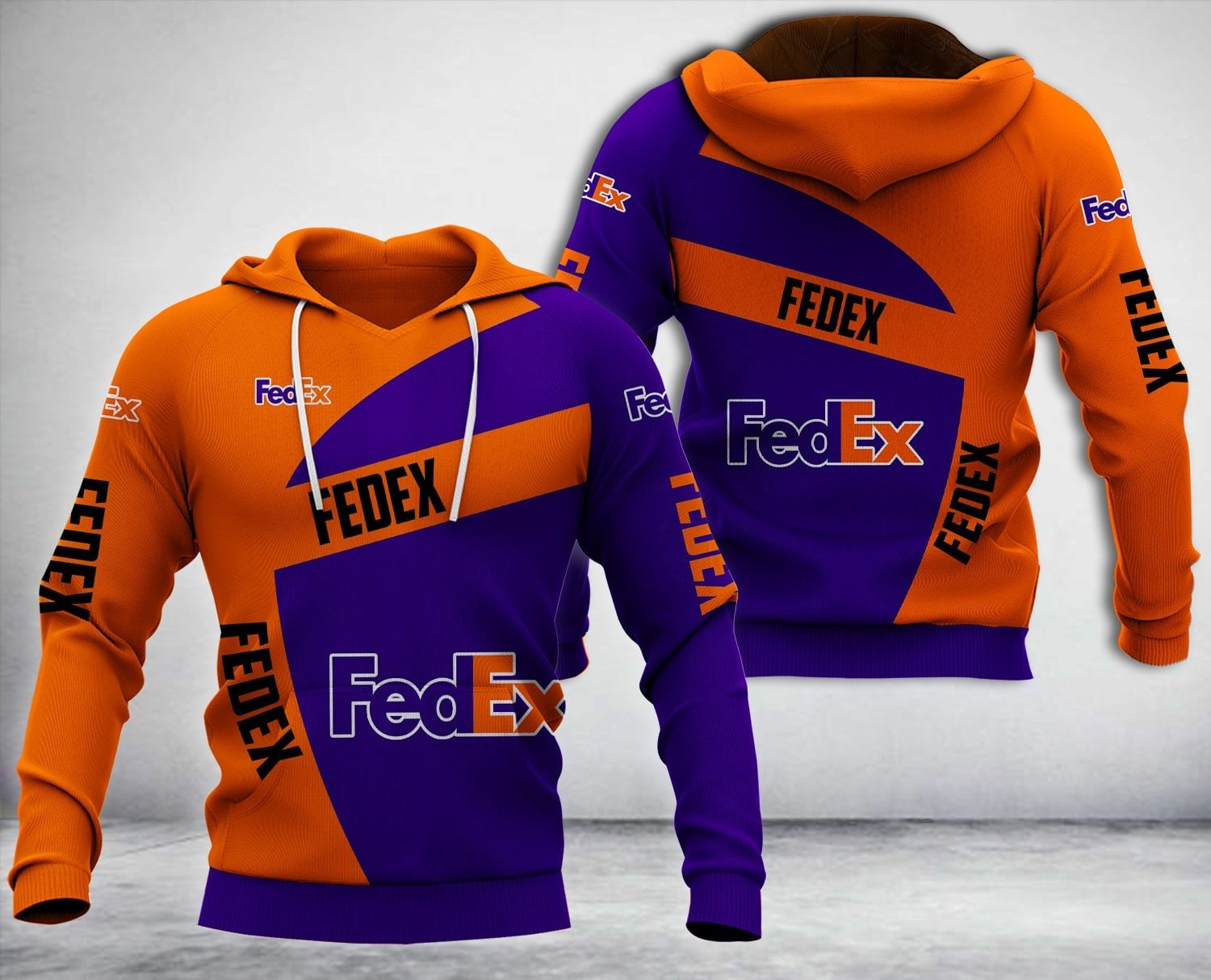 Fedex Orange Hoodie 3d