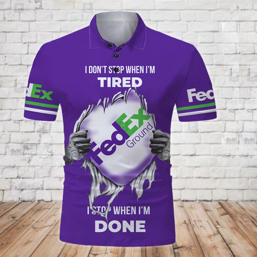 Fedex Ground Scratch Polo Shirt