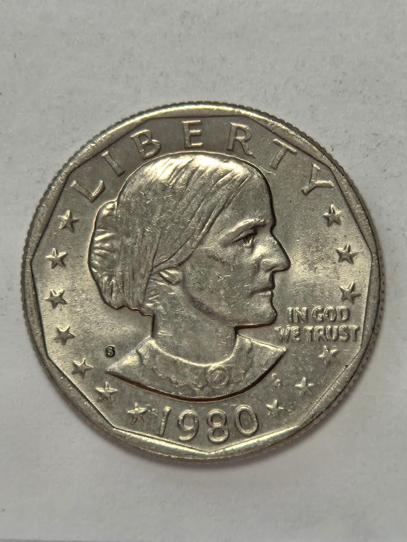 1980 Susan B. Anthony Dollar San Francisco Mint - Etsy