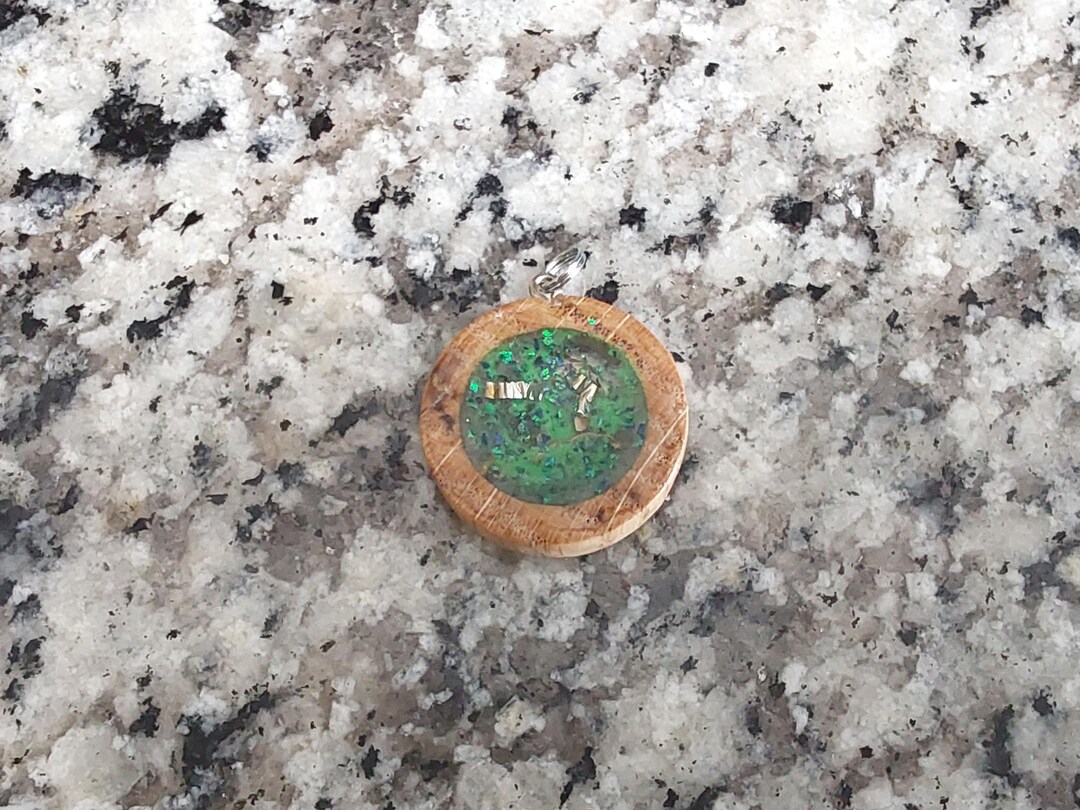 Bamboo Wood Pendant With Inlay With Blemish - Etsy