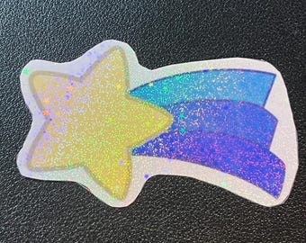 Shooting Star Sticker - Etsy