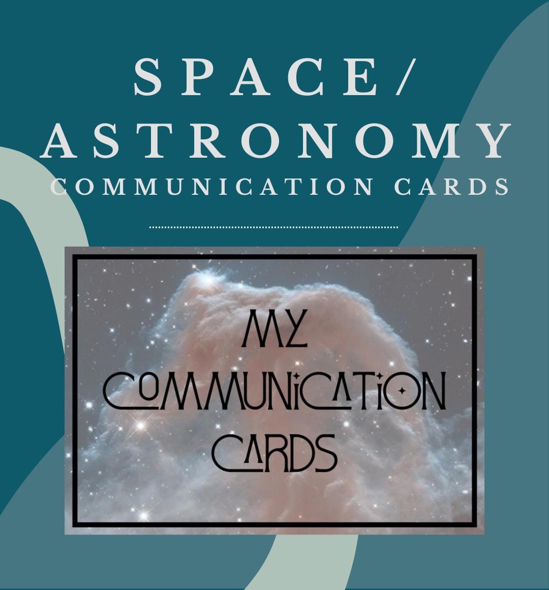 Space/astronomy Communication Cards (v.1) || 75+ Special Interest ...
