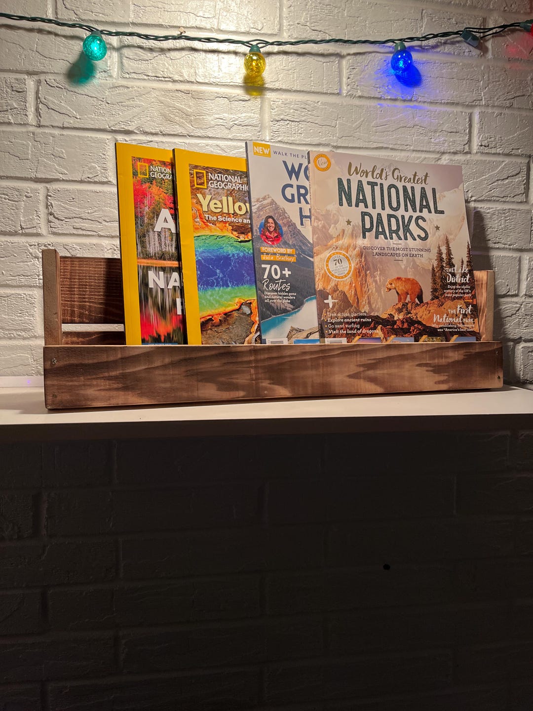 Rustic Magazine Rack / Home Decor Holder Organizer Bathroom - Living ...