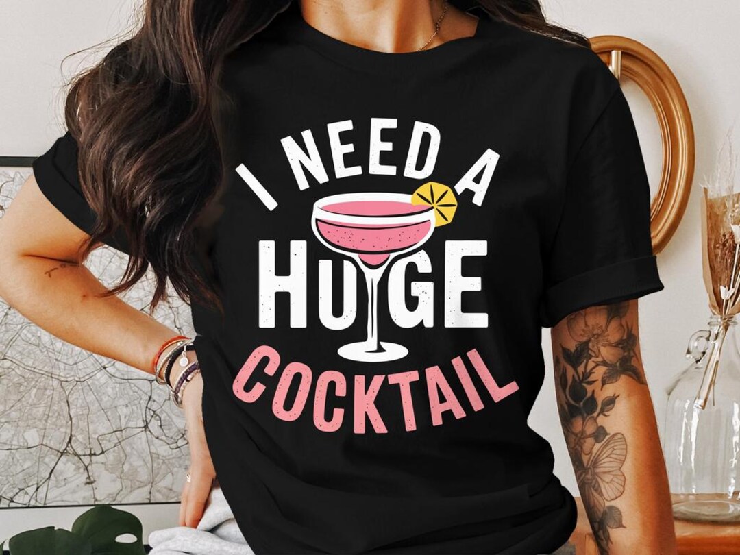 Funny Cocktail Quote PNG, Huge Drink Illustration, Hold the Tail ...