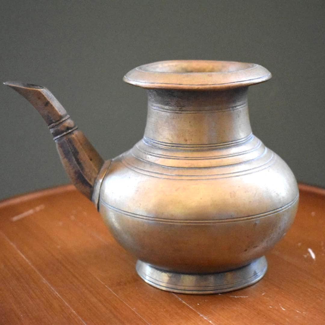 Antique Indian Brass Lota: Vintage Hindu Water Vessel - Etsy