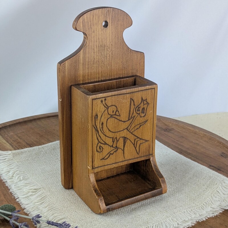 Wooden Match Holder - Etsy