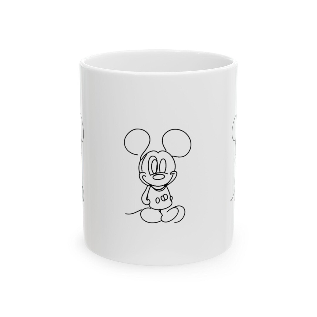 Cute Mickey Mouse Ceramic Mug - Perfect for Coffee Lovers - Etsy