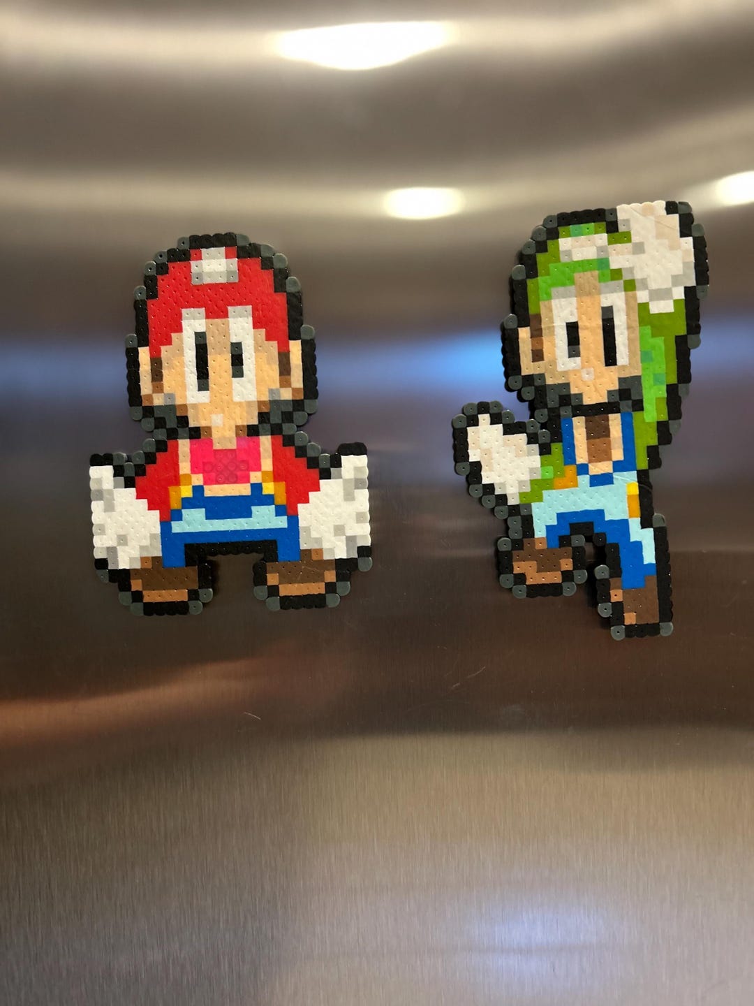 Mario and Luigi in Bean Kingdom Fridge Magnets, Set of 2 - Etsy