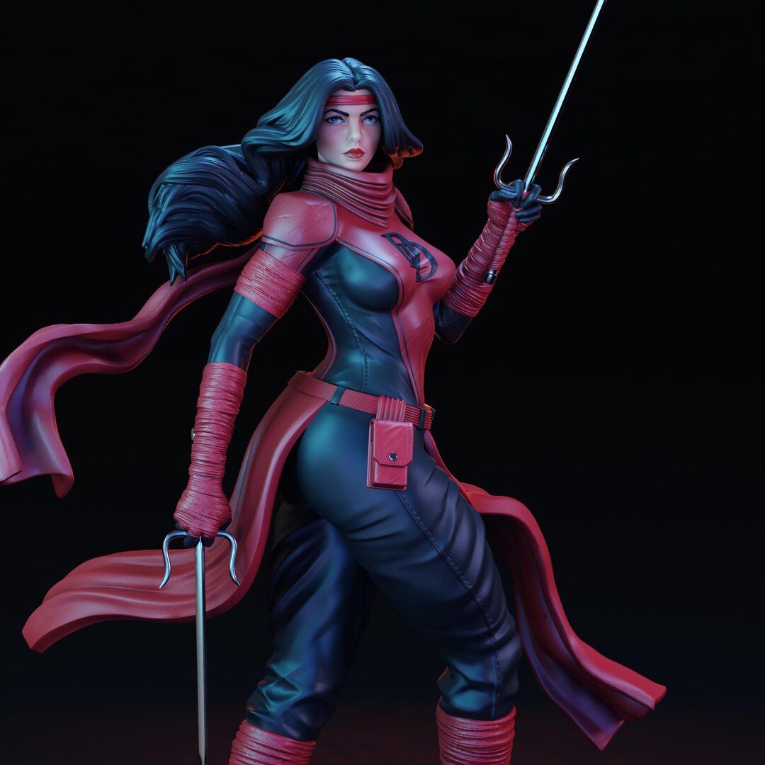 Elektra 3D Model STL File | Detailed Collectible Figure (digital ...