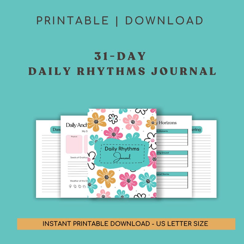 Printable Self-care Journal | Morning Pages, Evening Reflection ...