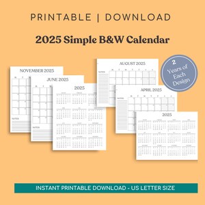 2025-2026 Printable Calendar | Monday Start | Portrait & Landscape ...