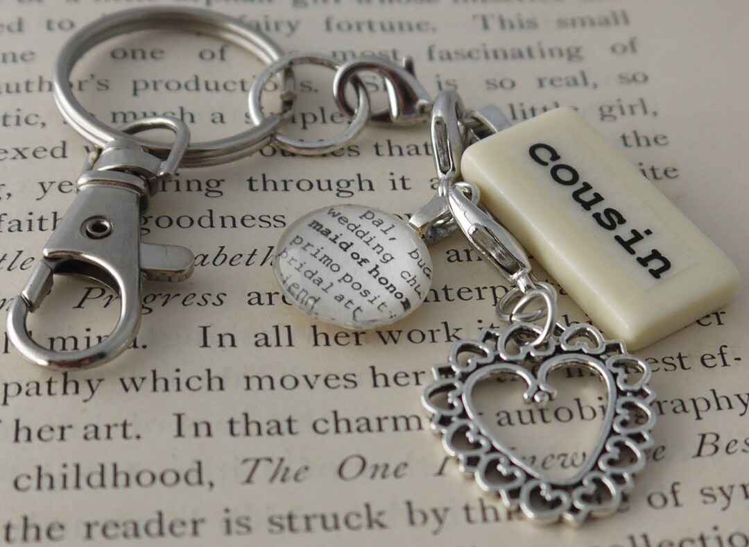 COUSIN Key Chain Personalized Customized Domino Key Chain Gift for ...