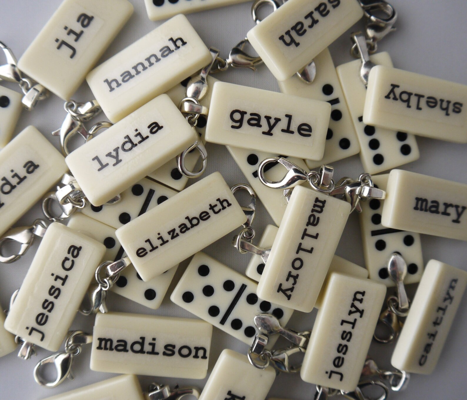 Custom Mini Domino Name Custom Word Charm Pendant Customized ...