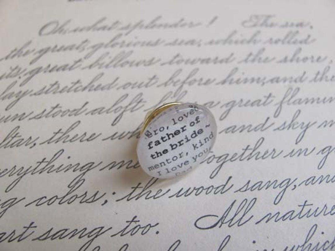 Custom Definition Tie Tac, Personalized Gift for Father - Etsy