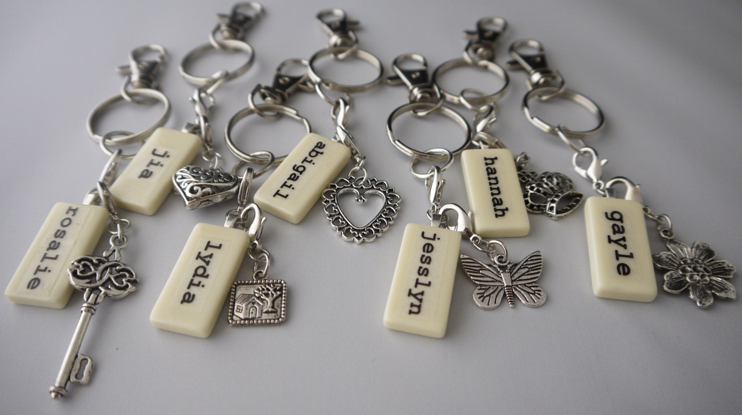 Custom Mini Domino Name Charm Pendant - Etsy