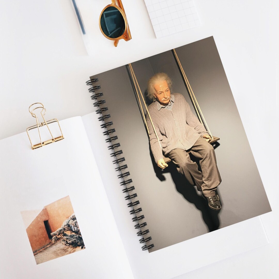Albert Einstein Spiral Notebook | Ruled Line | Visionary Genius ...