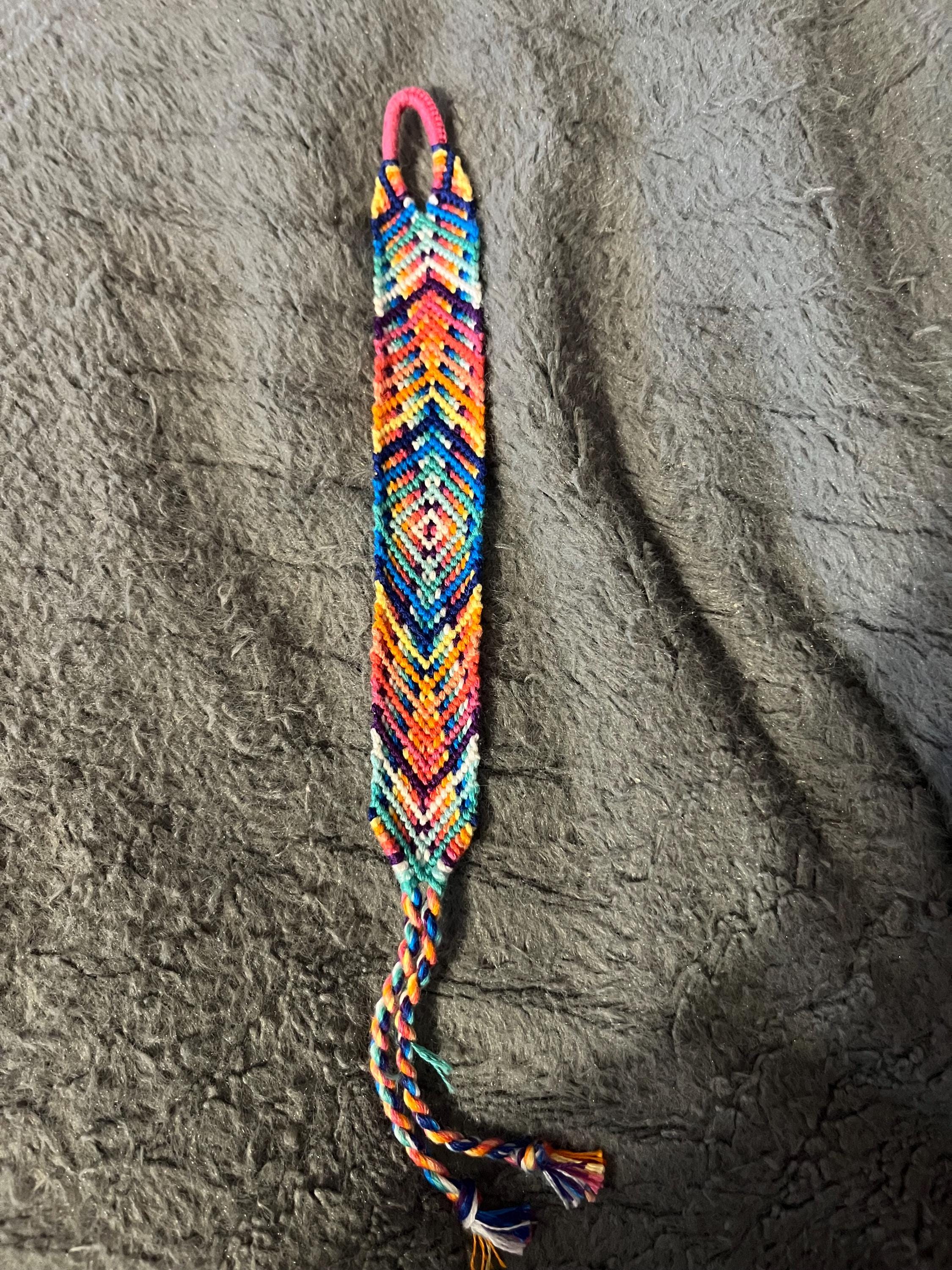 Rainbow Fishtail Friendship Bracelet - Etsy