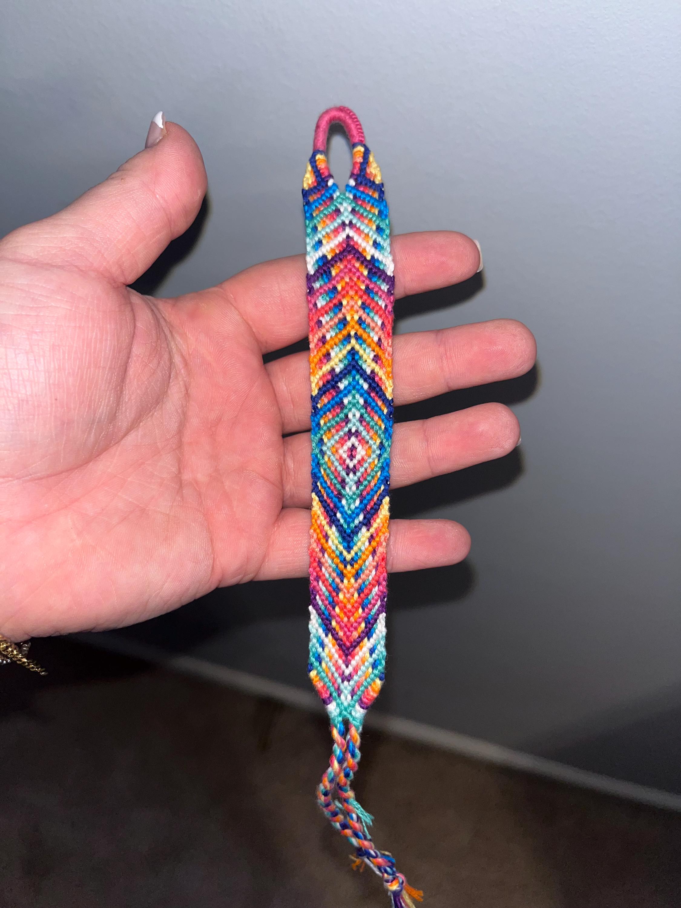 Rainbow Fishtail Friendship Bracelet - Etsy