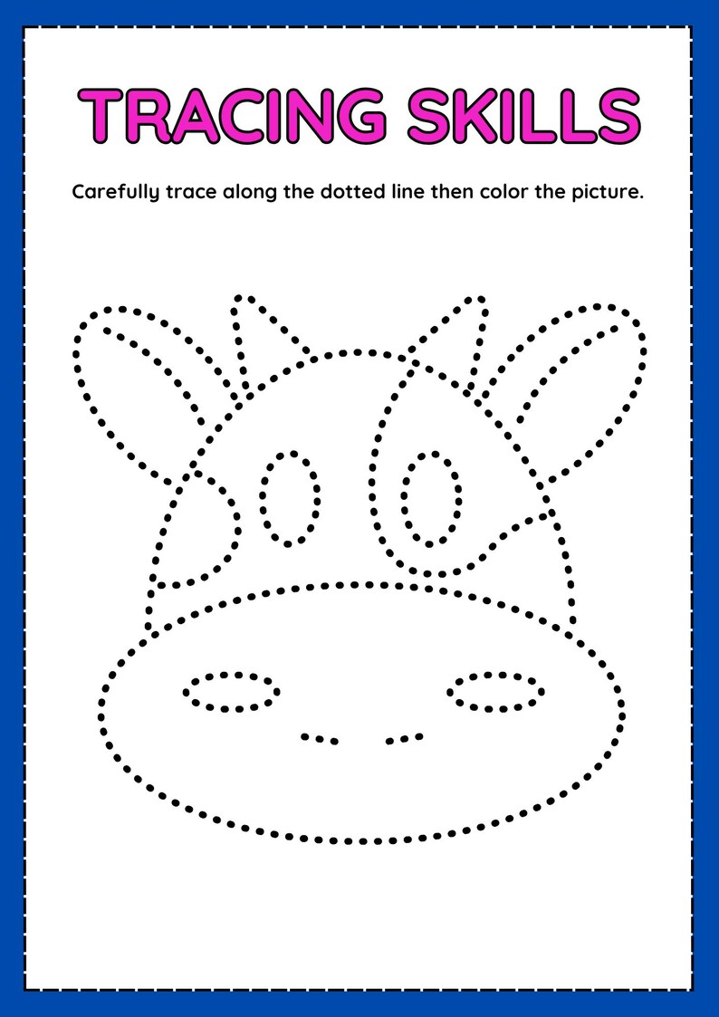 Trace & Learn Printables - Etsy