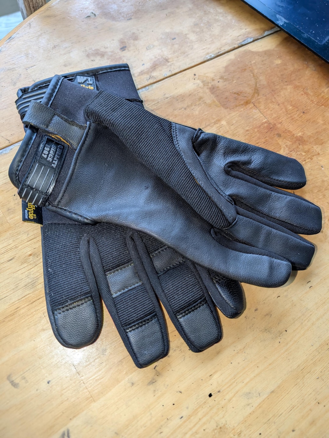 Black Fire Proof Light Duty Leather Work Gloves - Etsy