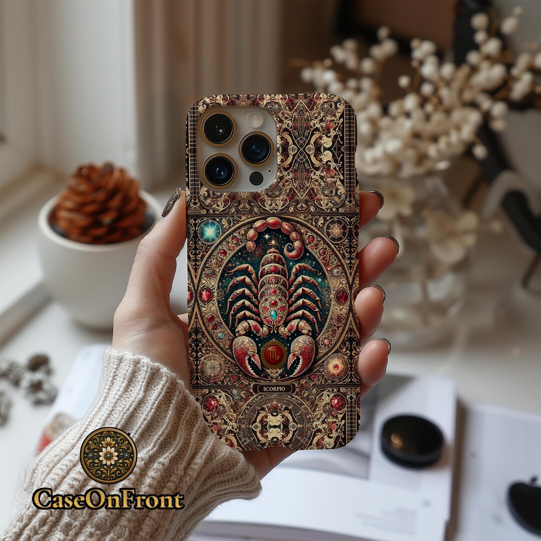 Scorpio Phone Case, Gothic Zodiac iPhone Case, Dark Astrology Tough ...