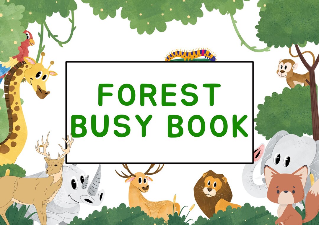 Forest Busy Book | Printable PDF | Editable and Ready-to-download ...