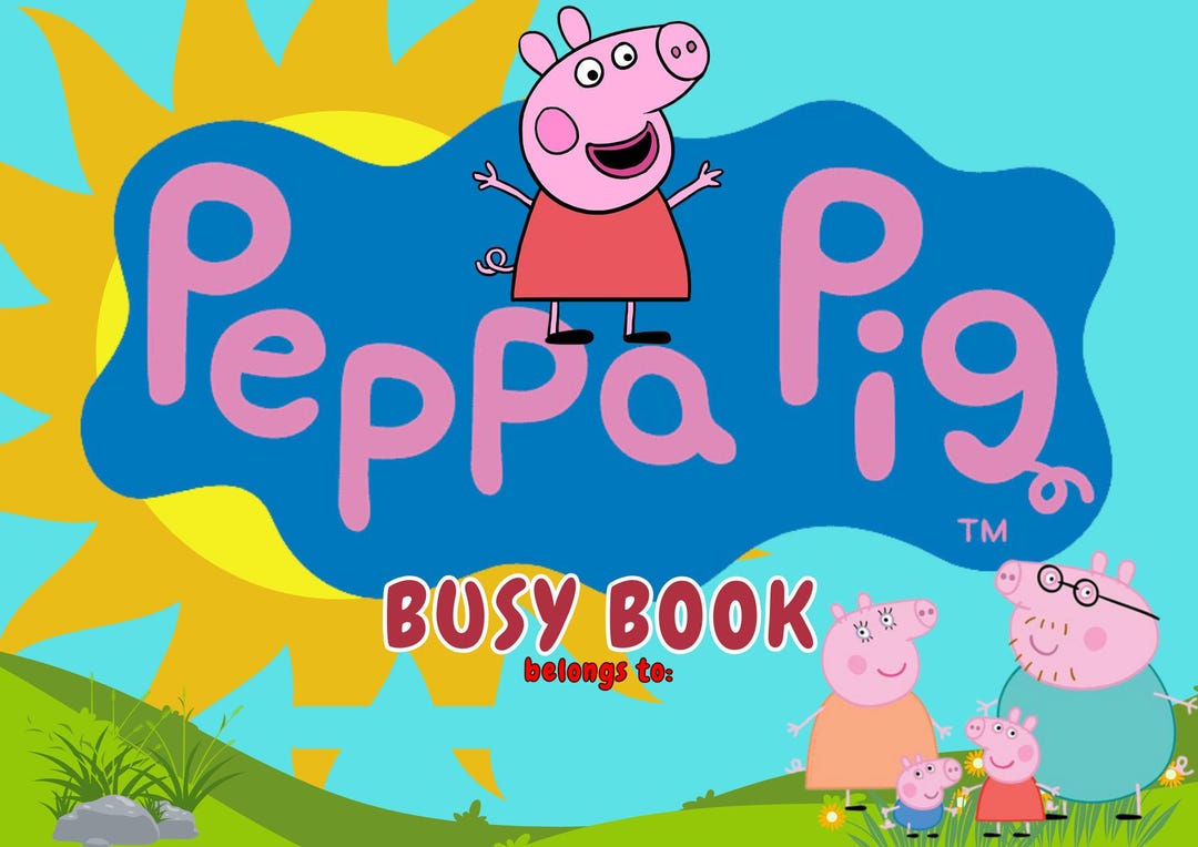 Peppa Pig Busy Book | Printable PDF | Editable Ready-to-download ...