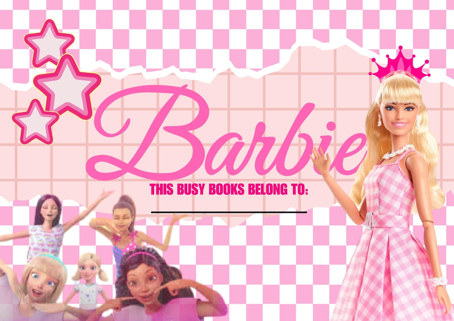 Barbie Busy Book Printable PDF | Editable Learning Binder for Kids ...
