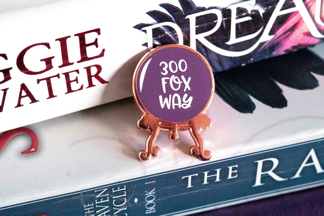 300 Fox Way Enamel Pin | Raven Boys Pin | Blue Enamel Pin | the Raven ...