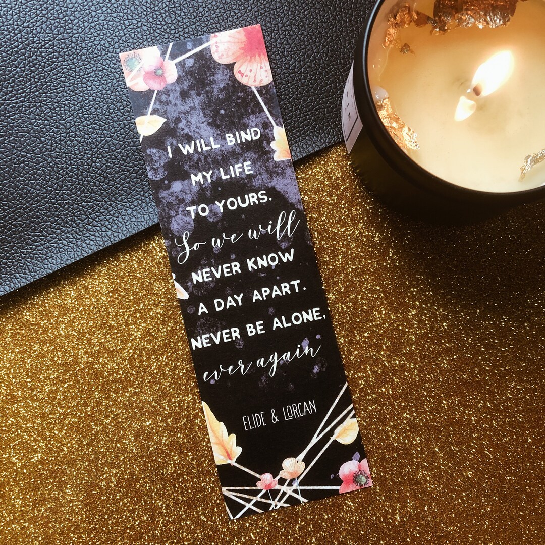 Elorcan Bookmark Elide & Lorcan Throne of Glass Bookmark - Etsy