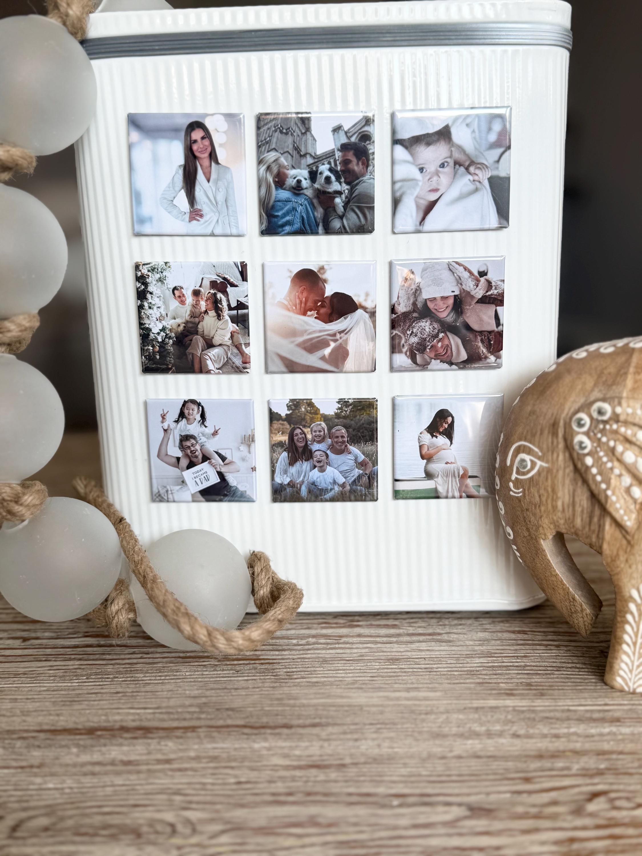 Custom Photo Magnets - 2x2 Inch Personalized Fridge Magnets - Picture ...