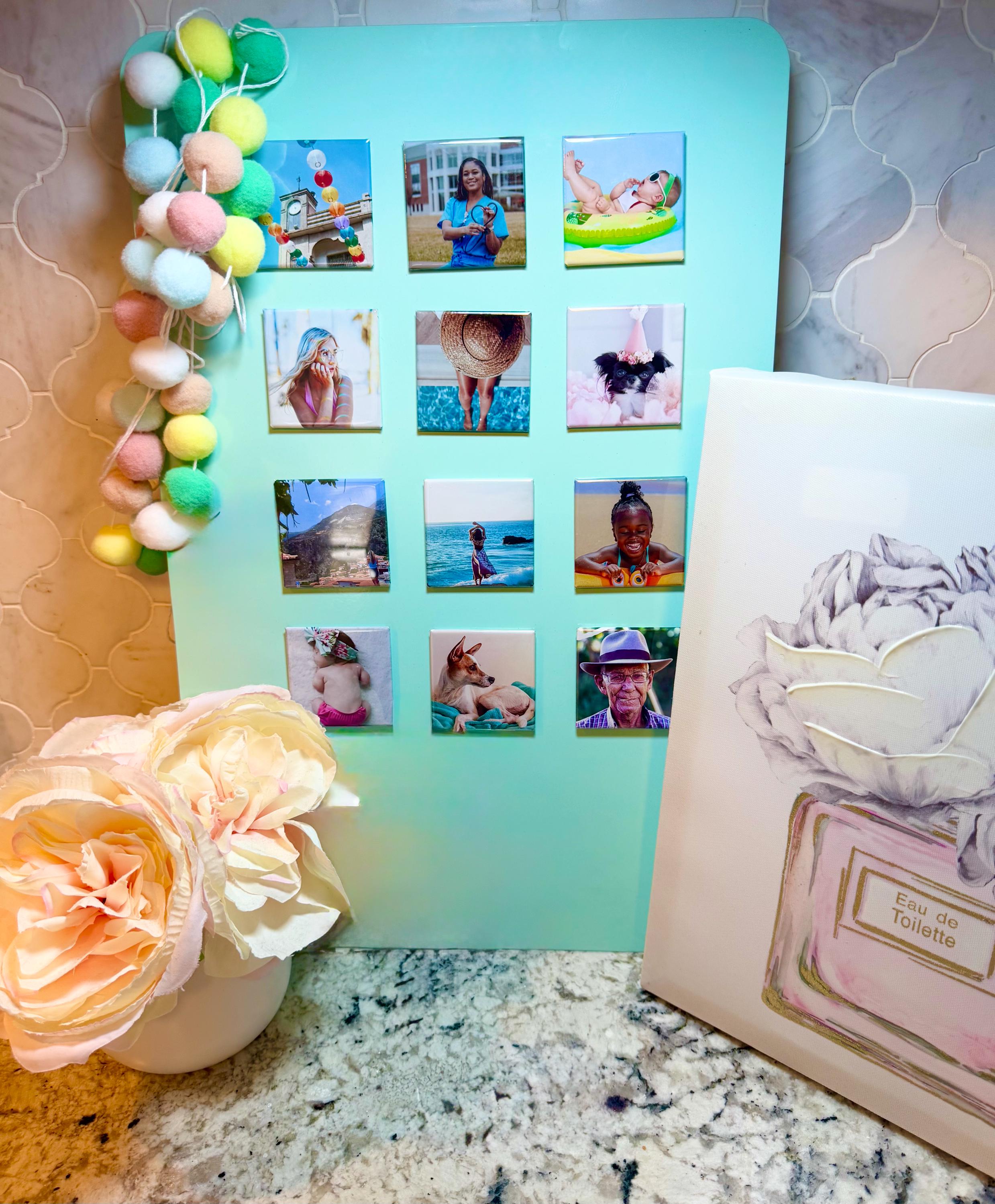 Custom Photo Magnets - 2x2 Inch Personalized Fridge Magnets - Picture ...
