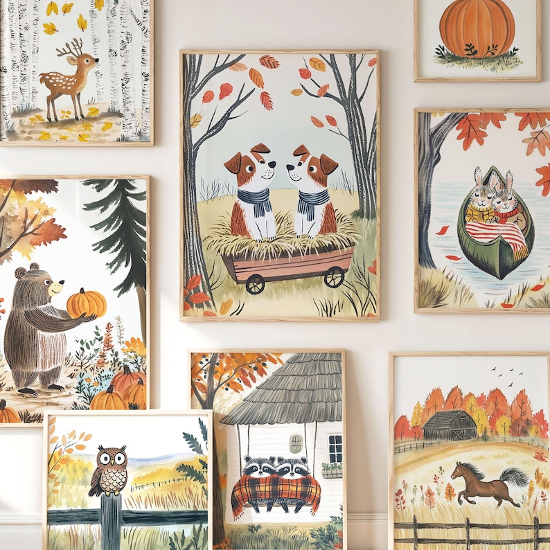 Autumn Woodland Animal Friends - Fall Theme Collection of 45 Storybook ...