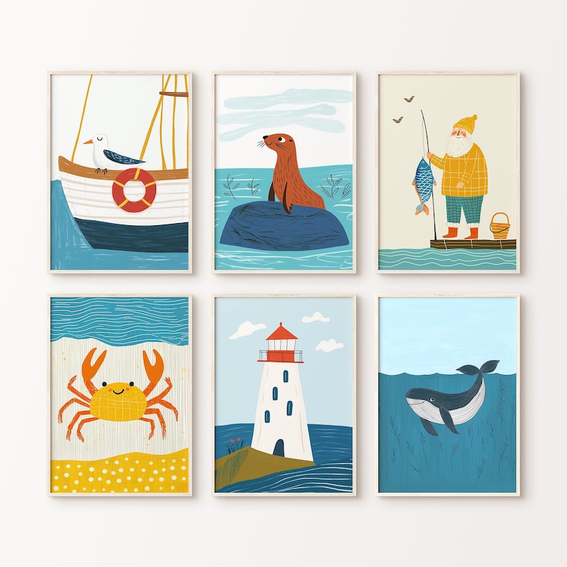 Nautical Wall Baby Room - Etsy