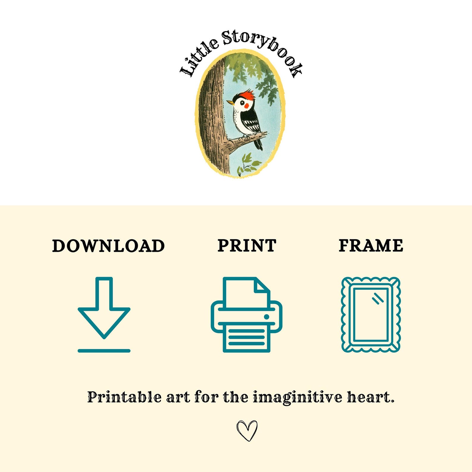 Woodland Animals Bundle - Bear Art, Kids Wall Art Printable, Toddler ...